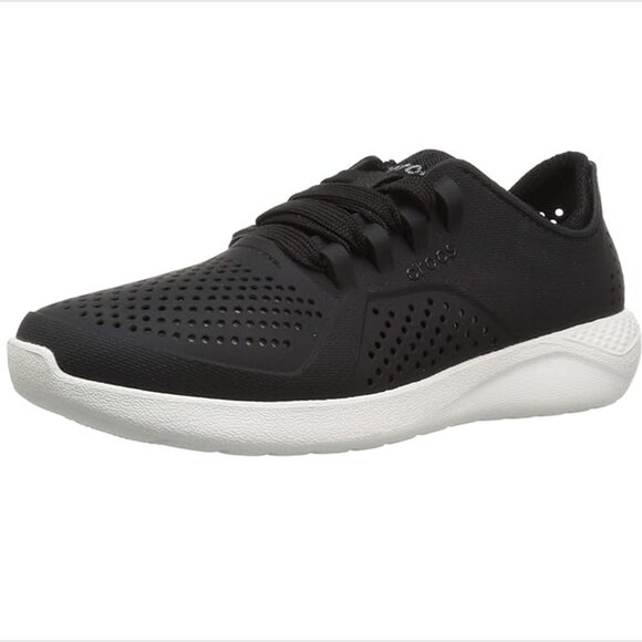 CROCS | Shoes | Crocs Literide Pacer Black Lace Up Comfort Casual ...
